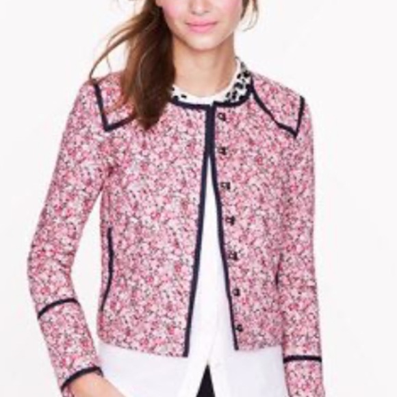 J. Crew | Jackets & Coats | Jcrew Liberty Print Floral Lady Jacket With ...